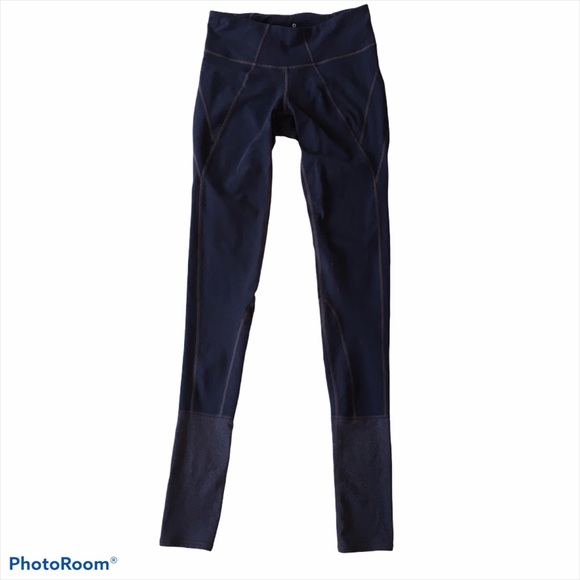 Athleta | Pants & Jumpsuits | Athleta Pli Barre Leggings In Navy Blue ...